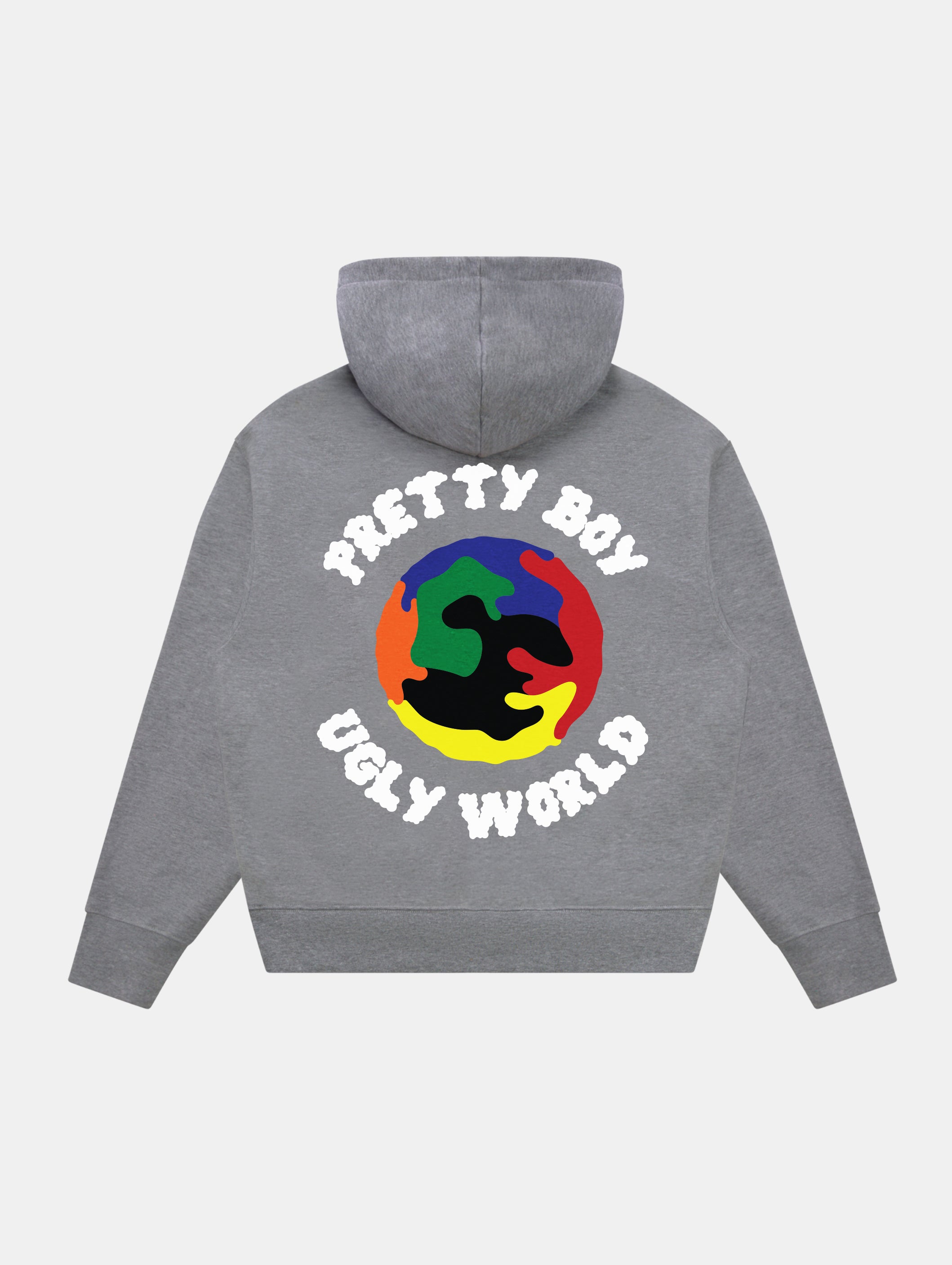 World Hoodie Grey | Pretty Boy Ugly World